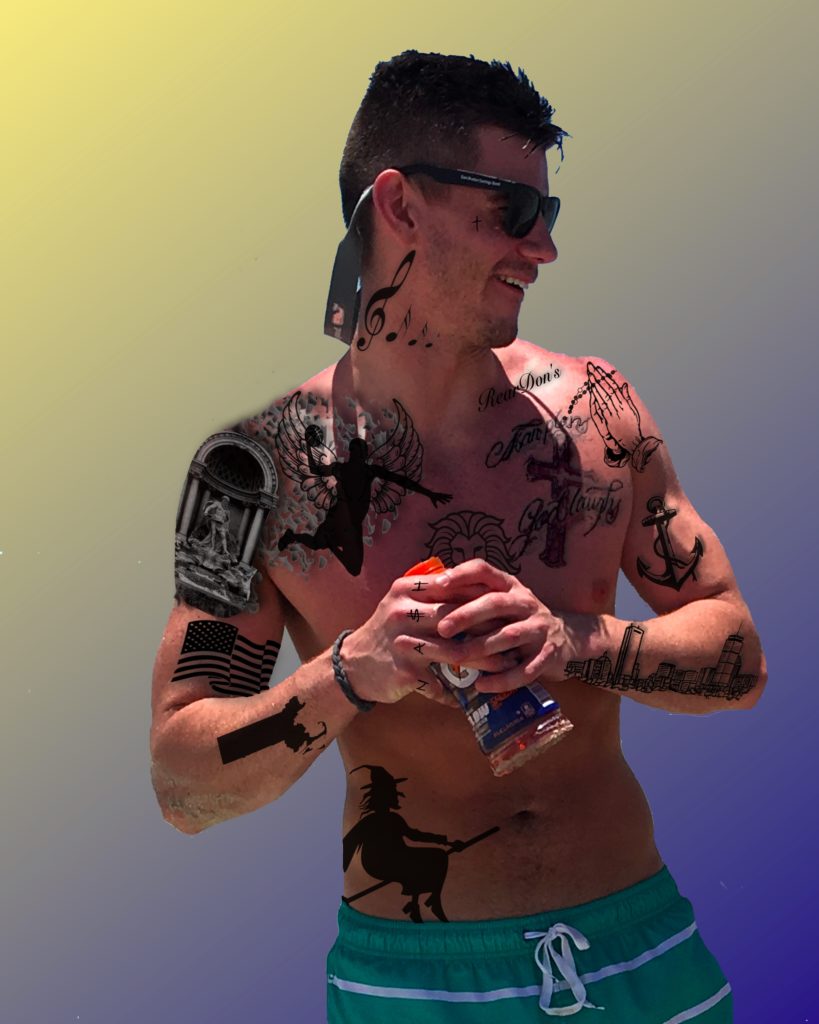 Self Portrait Tattoo Collage – C18 Digital Imaging & Computer Art